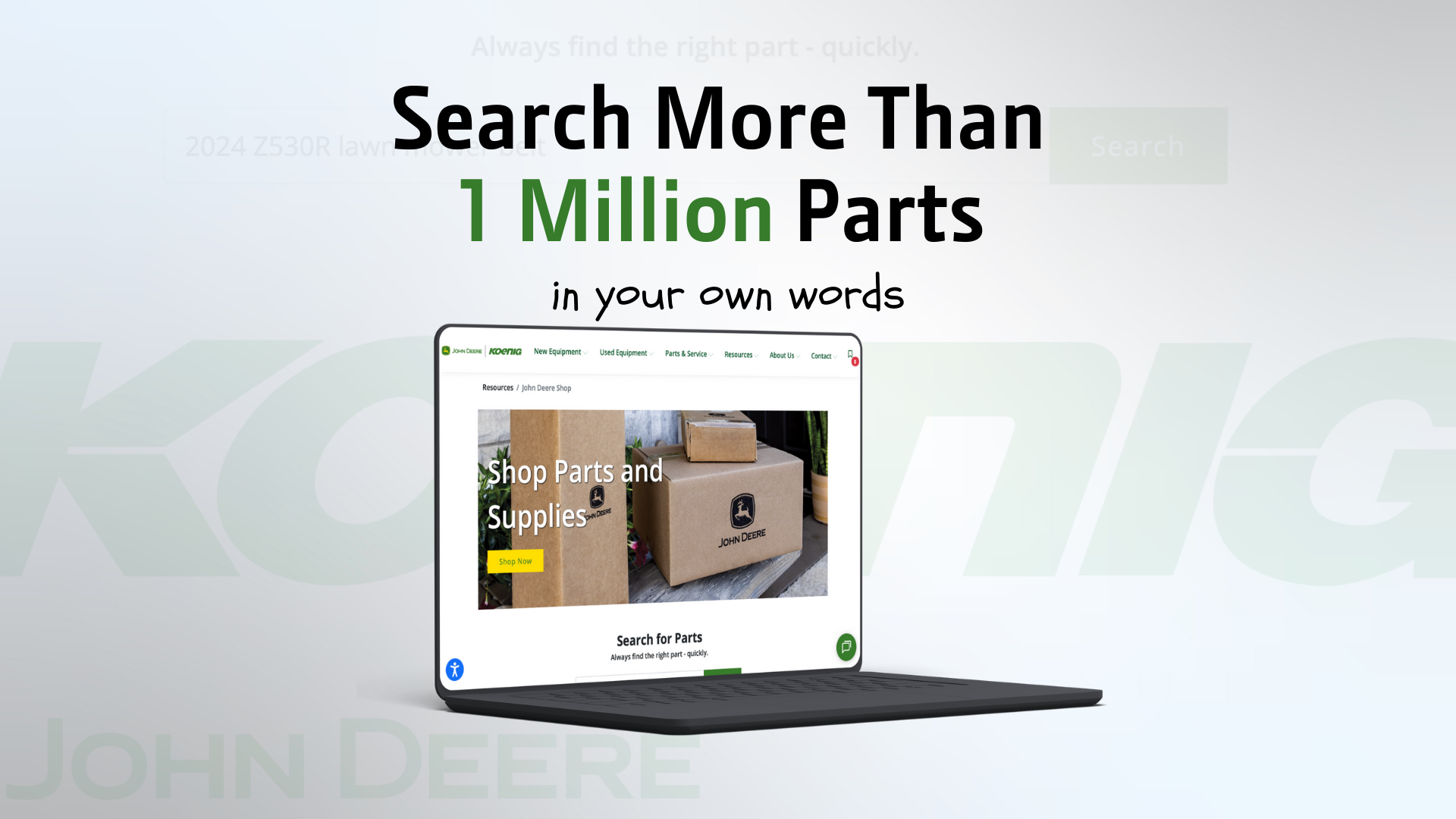 One Powerful Search Bar: A Million Genuine John Deere Parts at Your ...